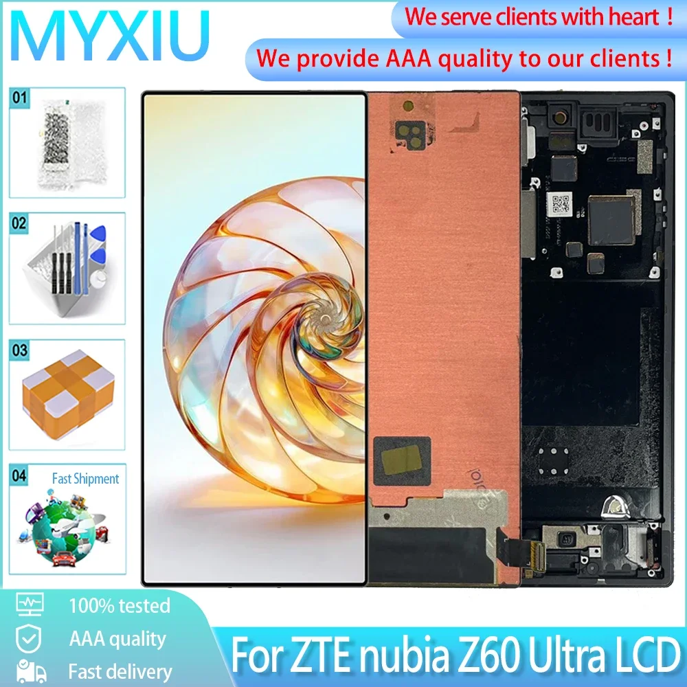Orig AMOLED For ZTE nubia Z60 Ultra NX721J LCD Display Screen With ...