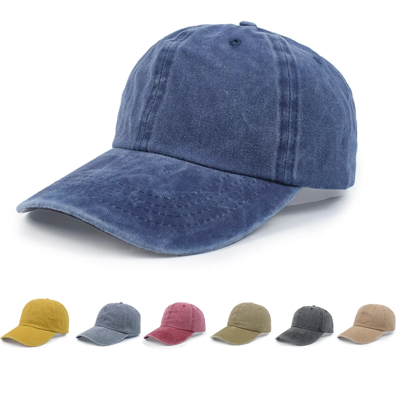Cotton-Classic-Retro-Solid-Color-Baseball-Caps-Men-and-Woman-s ...
