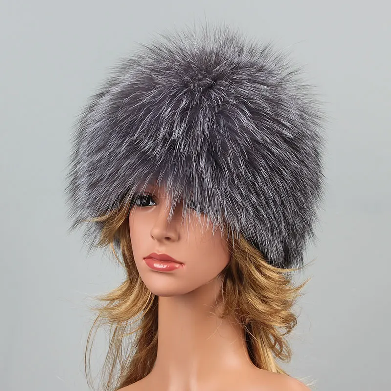 ICYMI-Women-Real-Fox-Fur-Hats-Winter-Elastic-Luxury-Fur-Caps-Knitted ...