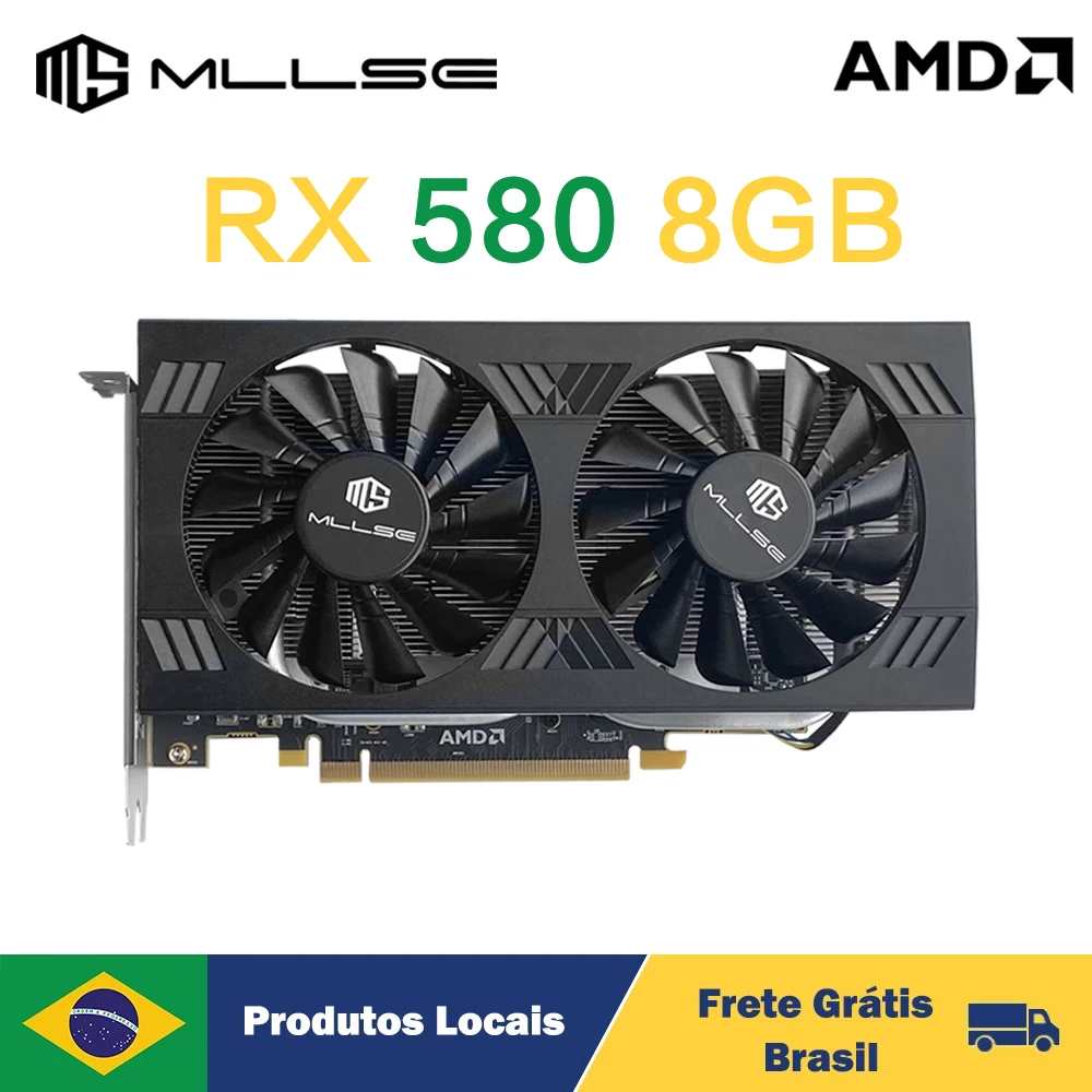 MLLSE-AMD-RX-580-8GB-Placa-De-Video-2048SP-Gaming-Graphics-Card-GDDR5 ...