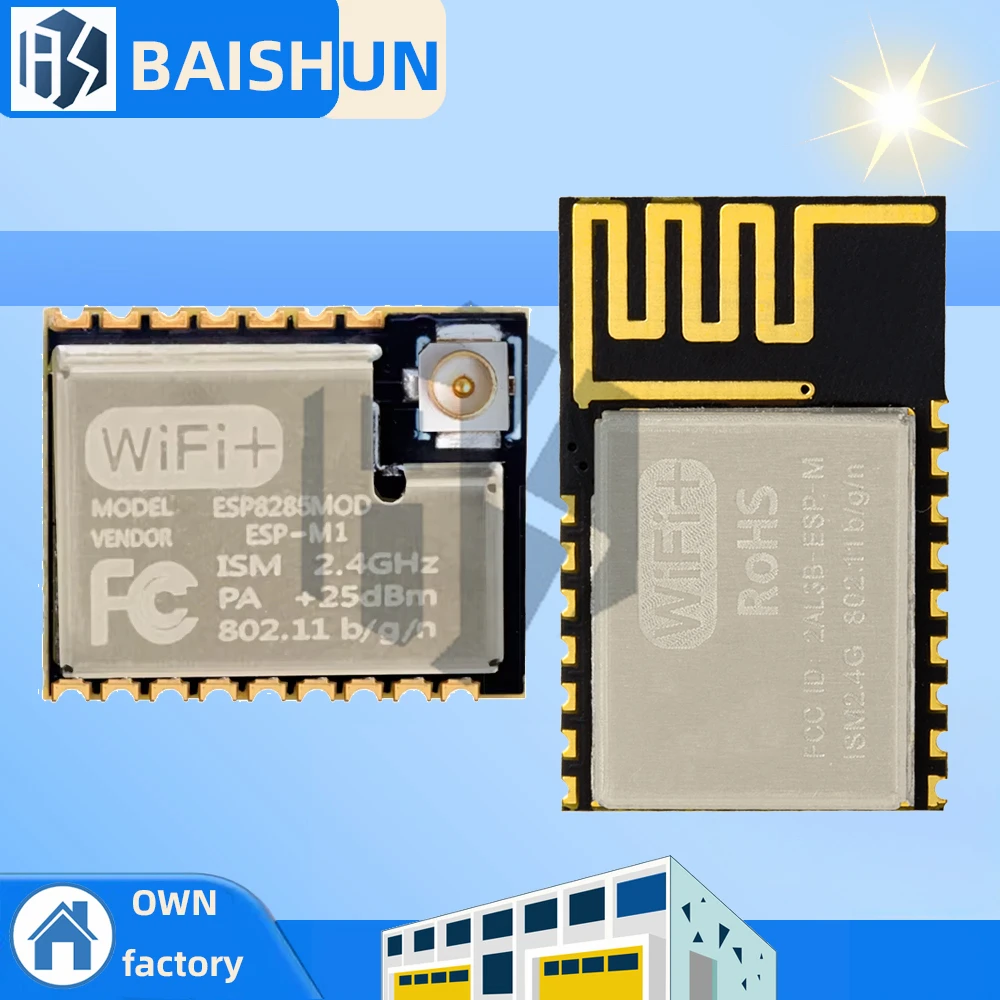 ESP-M1 ESP-M2 ESP8285 ESP8266 Flash Chip Wifi Wireless Module Serial ...