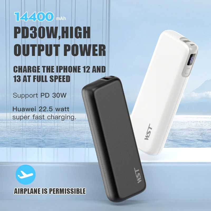 WST-14400mAh-30W-Power-Bank-SCP-PD-FCP-Quick-Charge-Portable-External ...