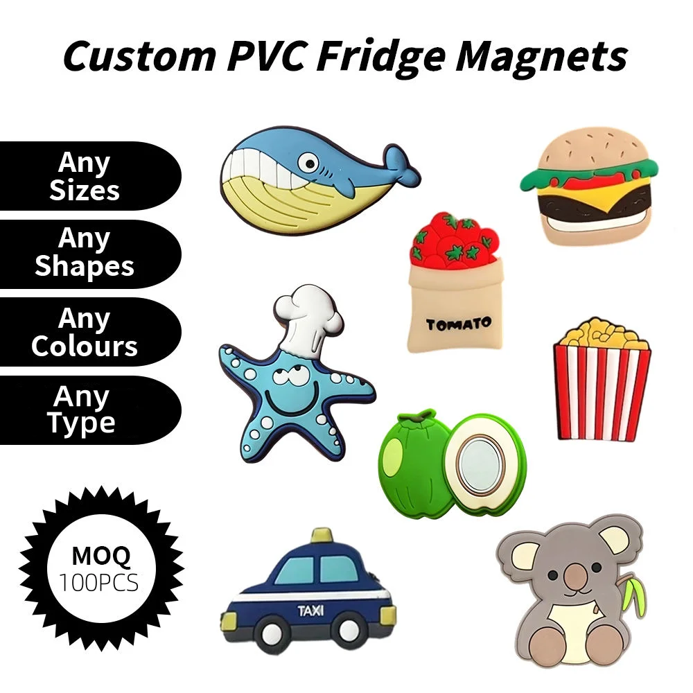 Custom PVC Fridge Magnets Personalized Soft PVC Silicone Magnet For ...