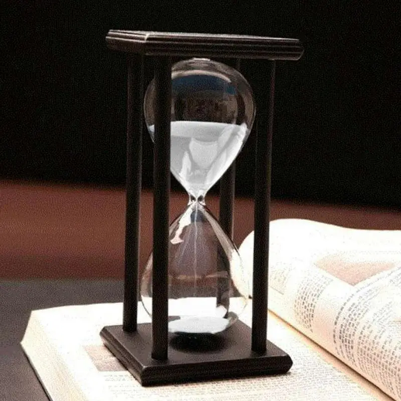 5-60-Minutes-Wooden-Hourglass-Glass-Timer-Northern-Europe-Vintage ...