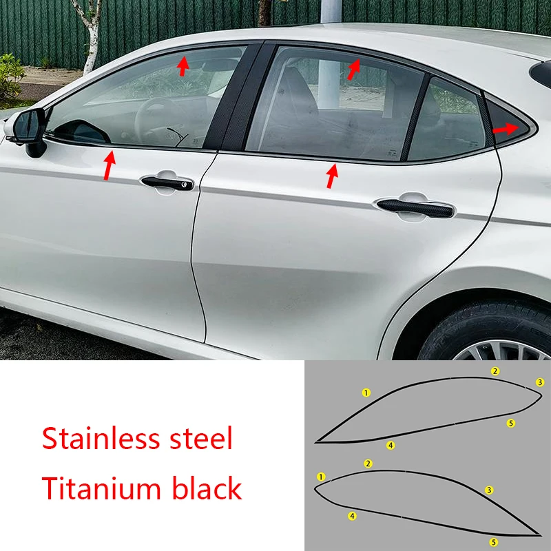 Fit-For-Toyota-Camry-Sedan-2025-2026-9th-Stainless-black-Exterior ...