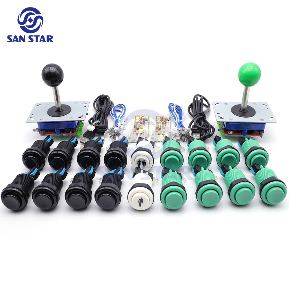 Arcade-joystick-DIY-Kit-Zero-Delay-USB-Controller-PC-Sanwa-ball ...