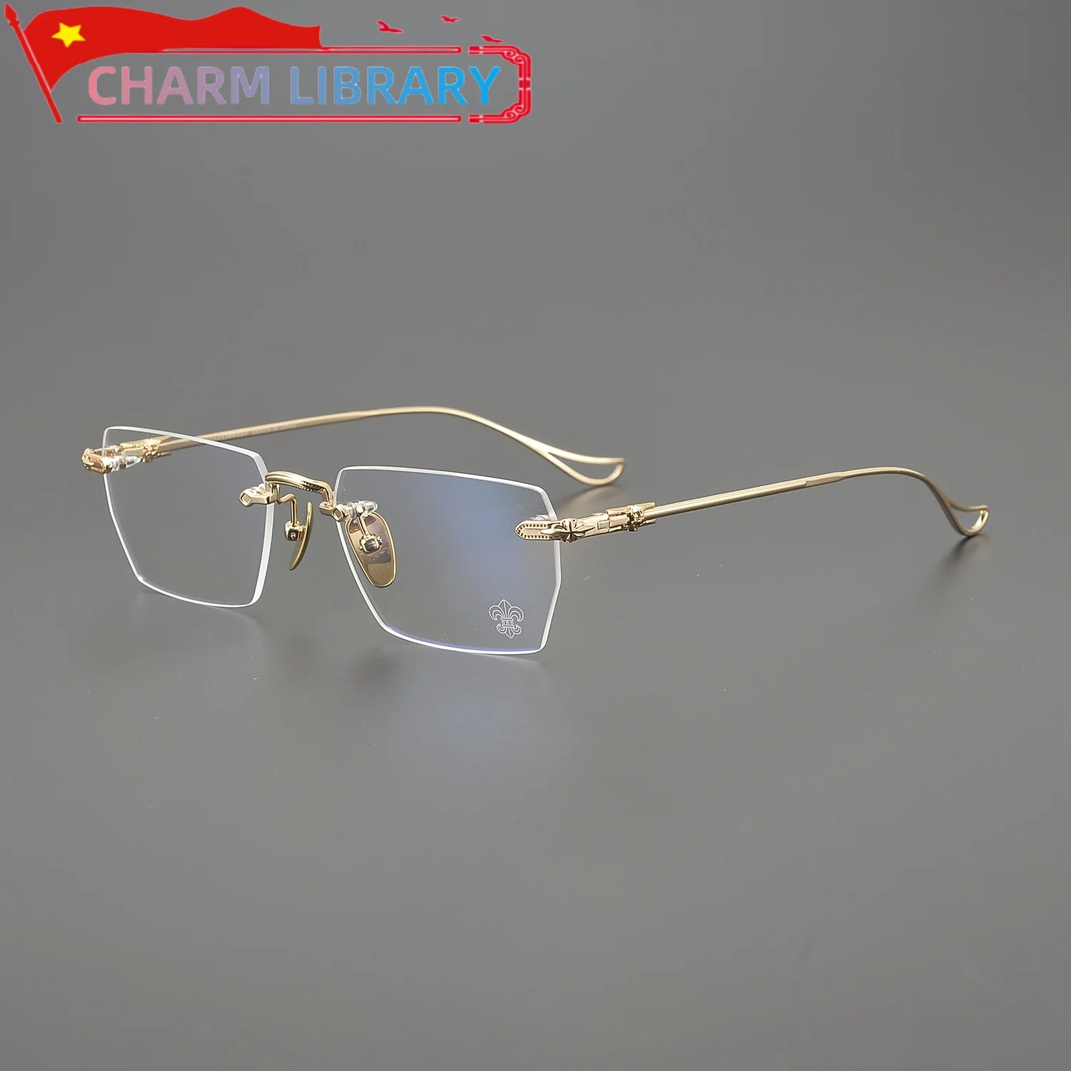 Eyeglass-Frame-For-Men-Titanium-Rimless-Retro-Designer-Luxury-Brand ...
