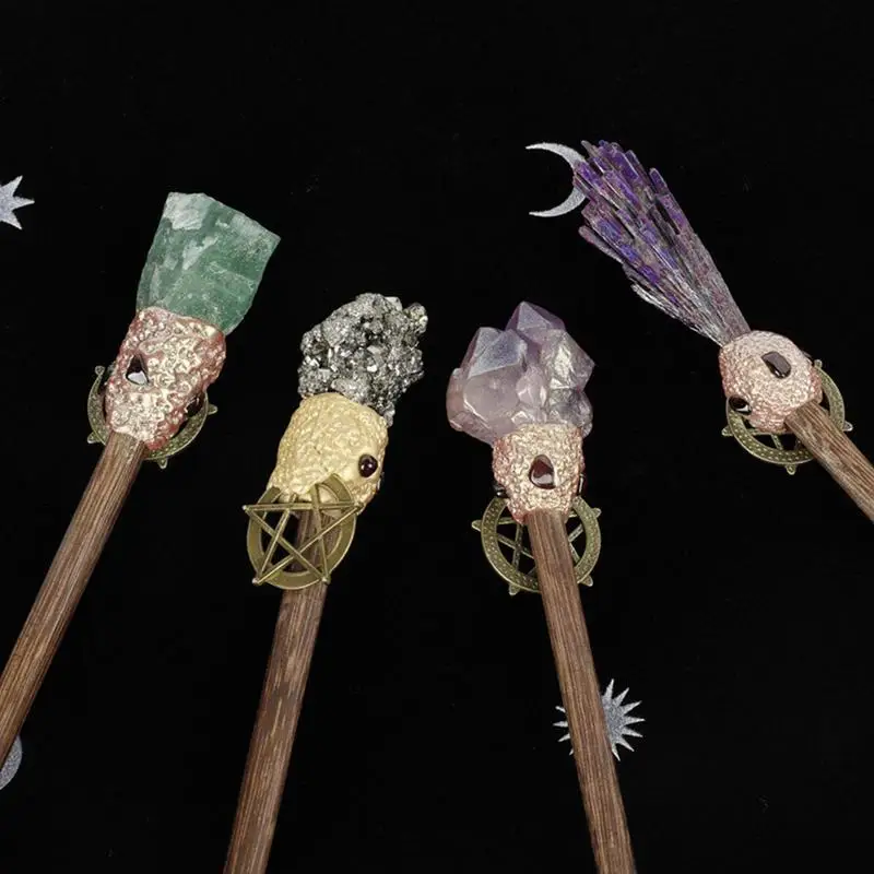 Witch-Magic-Stick-Clear-Quartz-Point-Crystal-Scepter-Fairy-Wand-Prop ...