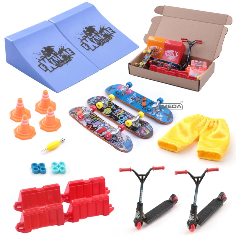 3-pezzi-superficie-smerigliata-lega-dito-Skateboard-Box-Packag-kit-Mini ...