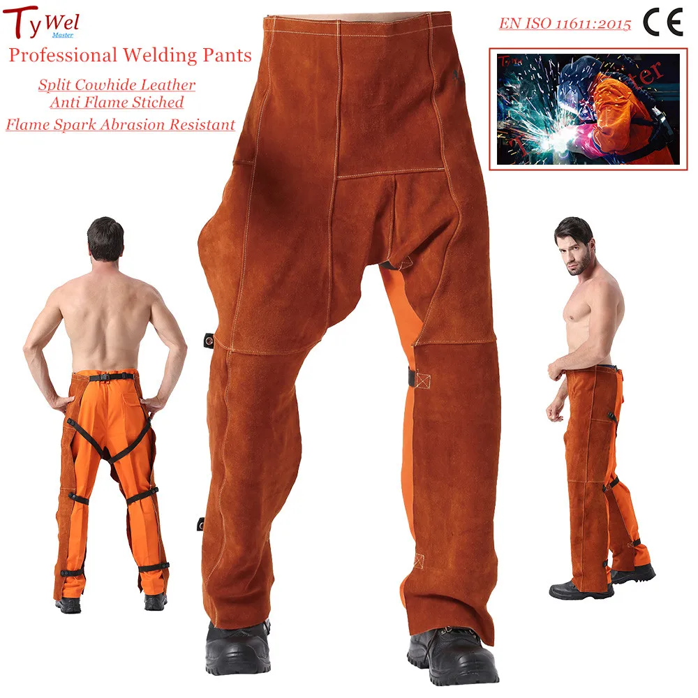 Professional Welding Pants Weld Flame Arc Spark Abrasion Resistant ...