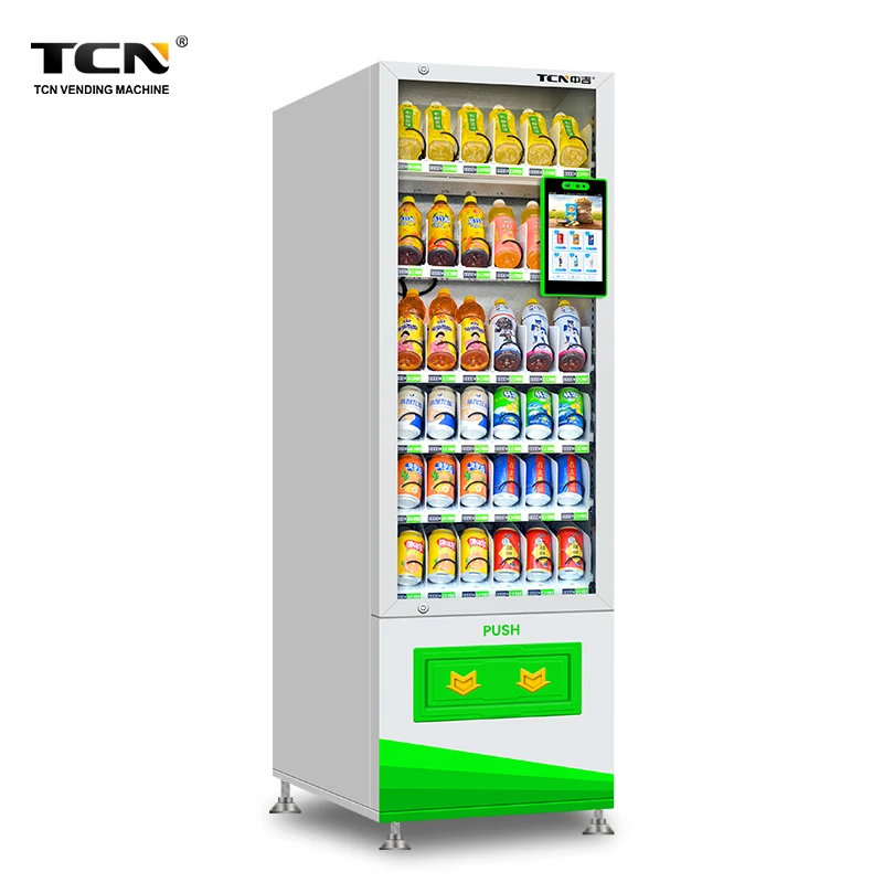 TCN Vending Machine Small Business Machine Ideas Slim Cashless Vending Machine With QR code For ...