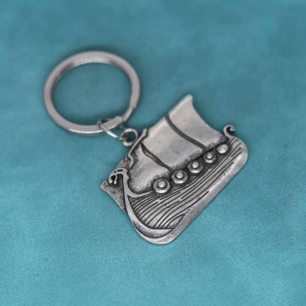 Viking-Sailing-Ship-Pendant-Keychain-For-Men-Women-Vintage-Sailing-Boat ...