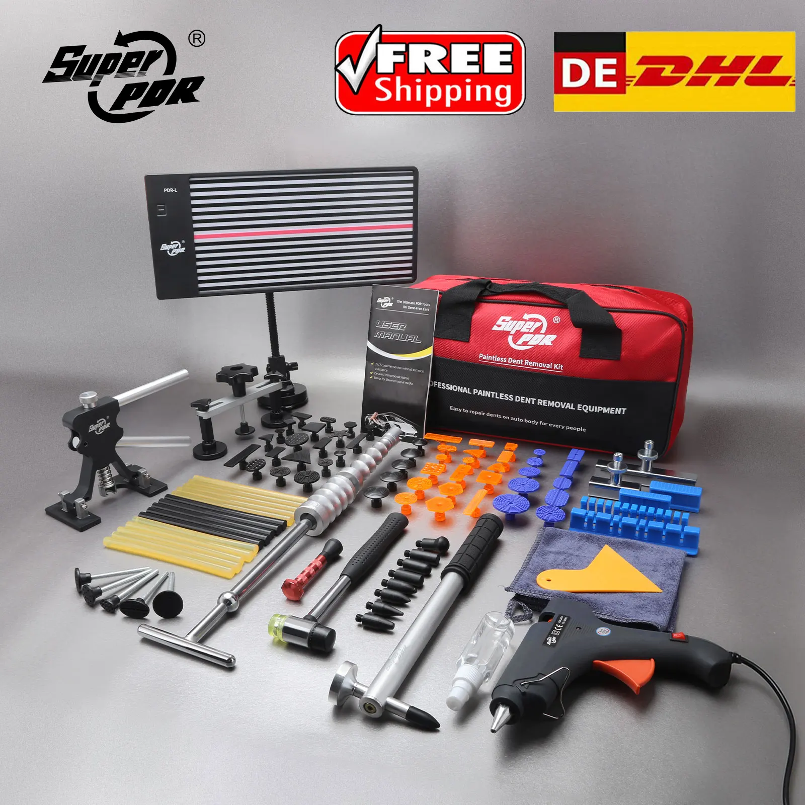 PDR Tools Auto Body Paintless Dent Repair tool Car Dent Removal kits ...