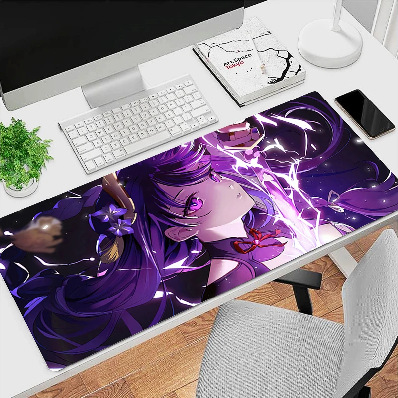 Purple-Anime-Gaming-Accessories-Mouse-Pad-PC-Genshin-Impact-Raiden ...