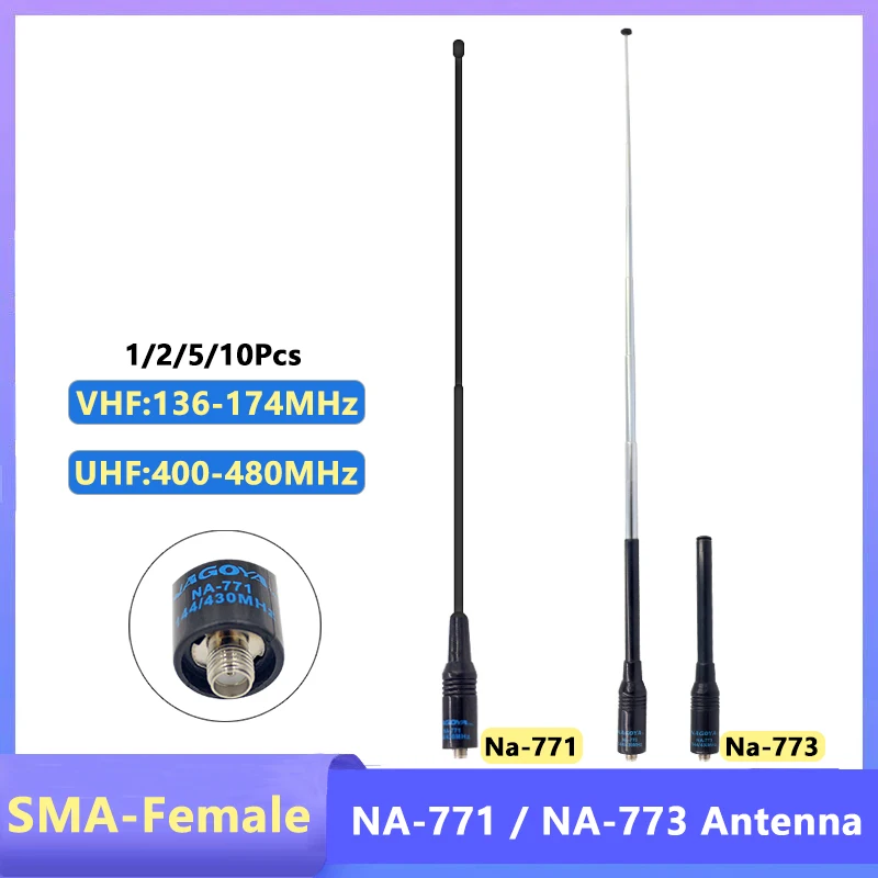 Na-771-Antenna-773-Nagoya-Gain-Antenna-VHF-UHF-SMA-Female-For-Quansheng ...