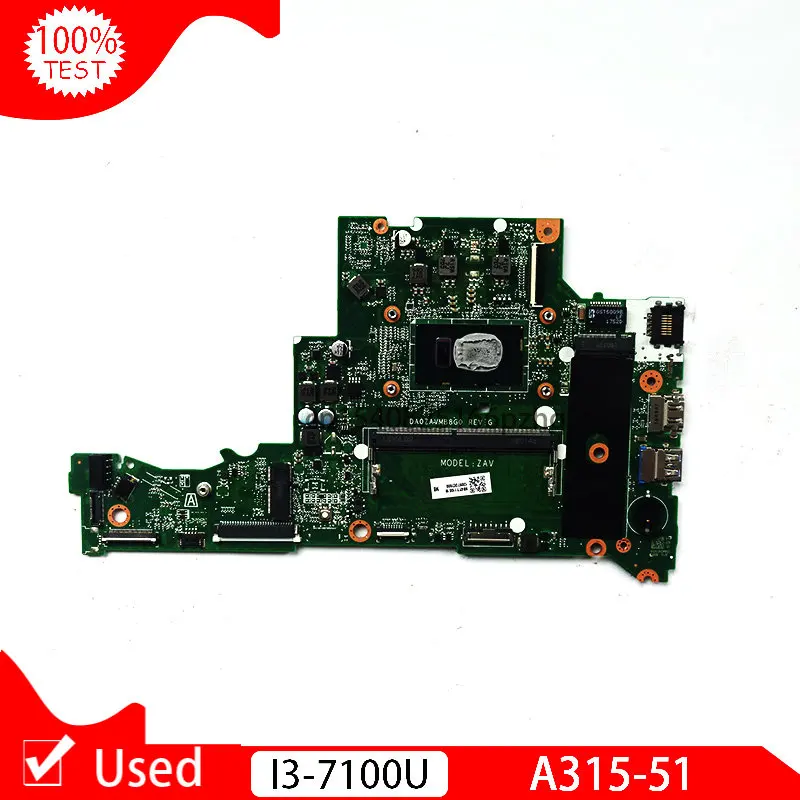 Used-DA0ZAVMB8E0-DA0ZAVMB8G0-Laptop-Motherboard-For-Acer-Aspire-A315-A315-51-Notebook-Mainboard ...