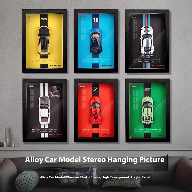 1:32 Photo Frame Version Alloy Metal Diecast Sports Car Model 3D Racing ...
