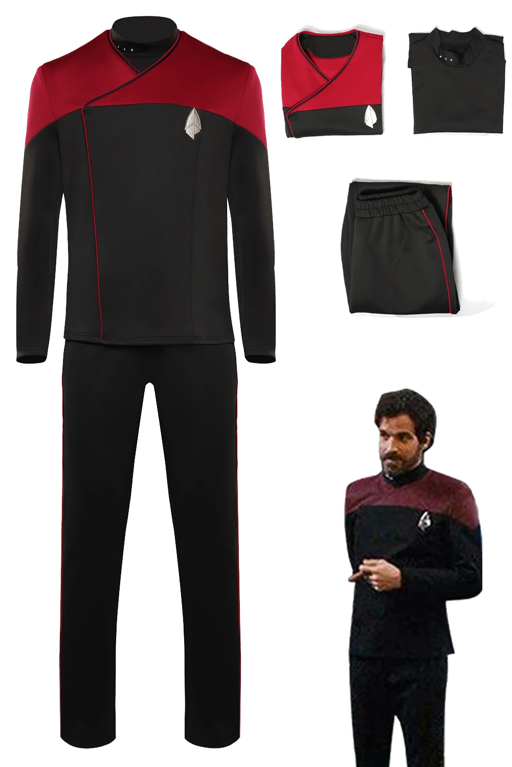 Santiago Cabrera Cosplay Role Play TV Picard Costume Disguise Adult Men ...