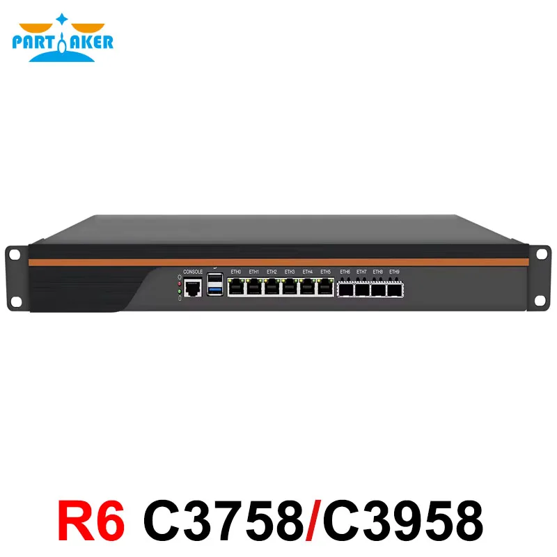 Partaker-Firewall-Hardware-VPN-Firewall-Appliance-6-x-LAN-4-x-10G-SFP ...