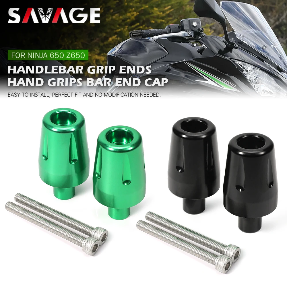 Handlebar-Grip-Ends-For-KAWASAKI-NINJA-650-Z650-2017-2023-Z-650-2019 ...