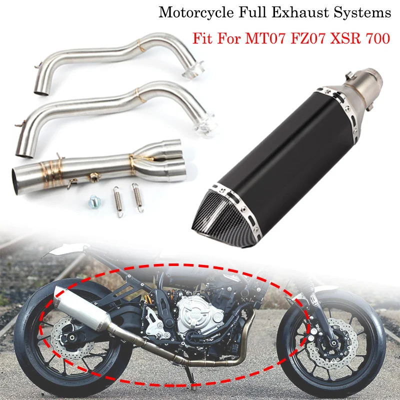 Fit-For-YAMAHA-MT-07-FZ-07-2014-2021-XSR-700-TRACER-700-Full-System ...
