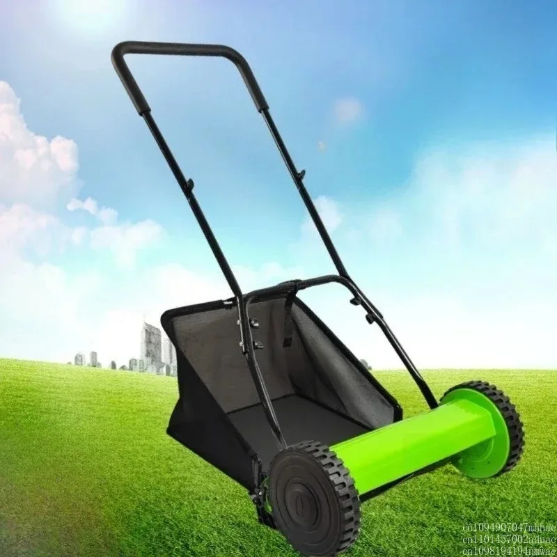 16T Manual Garden Sweeper, Leaf & Grass Push Lawn Sweeper, Efficient ...