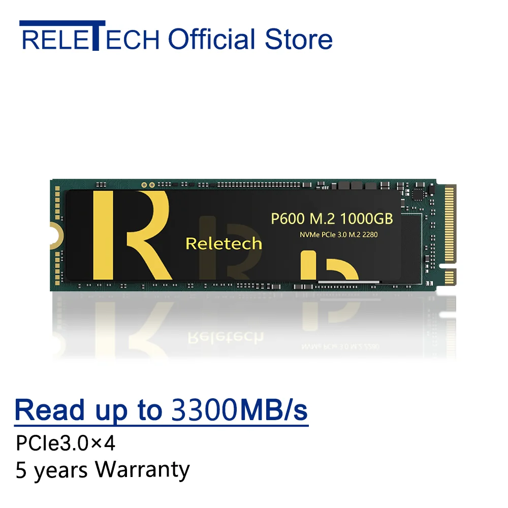 Reletech P600 m.2 ssd 3.0 × 4 PCIe nvme 256gb 500gb 1000gb SSD 독립 캐시 ...