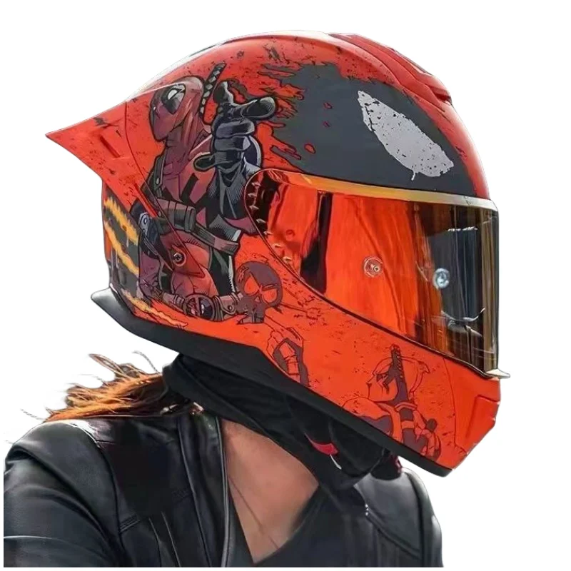 Deadpool Motorcycle Helmet
