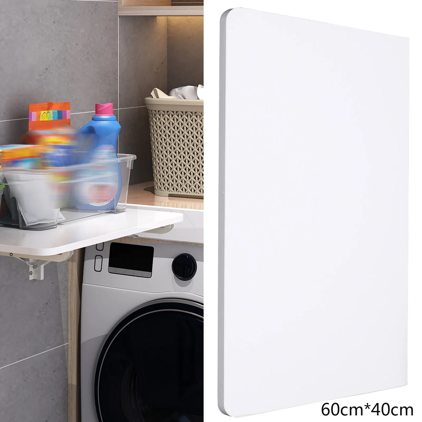 Wall Mounted Folding Table Fold Down Desk Laptop Desk PC Table Floating ...