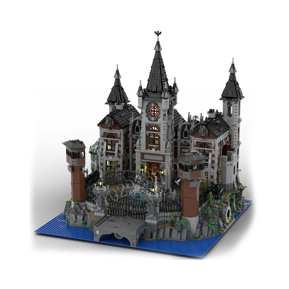 6726PCS-MOC-Building-Blocks-Modular-Gotham-Arkham-Asylum-Model-Technology-Bricks-Creative ...