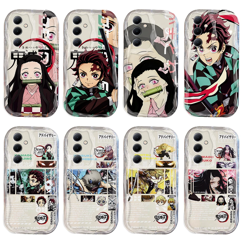 Anime-Demons-Slayers-3D-Wave-Case-For-Xiaomi-Redmi-13C-12-12C-10-10C-9 ...