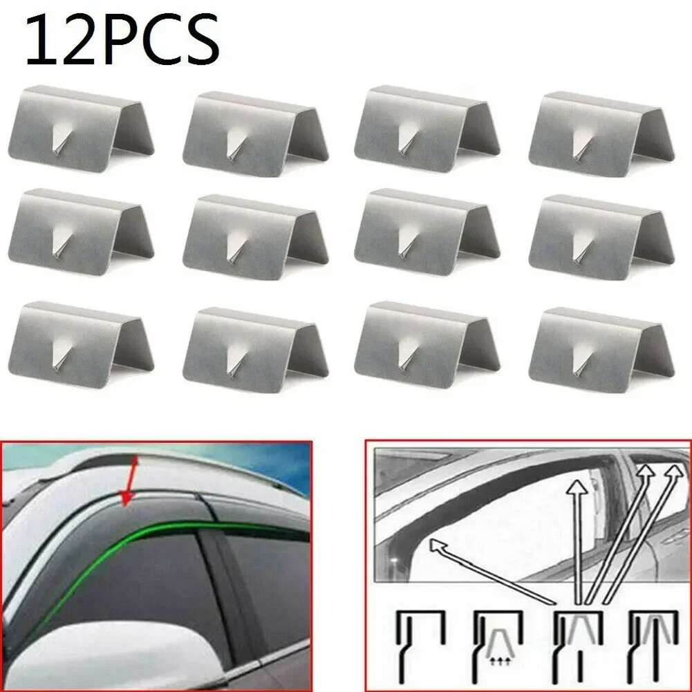 Wind / Rain Deflector Metal Fitting Clips Replacements For Heko G3 SNED ...