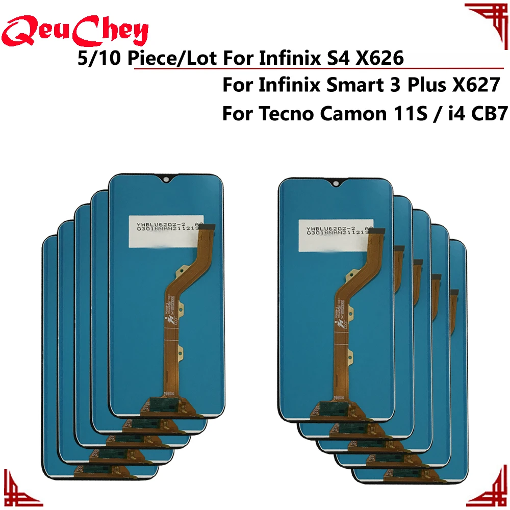 5/10 Piece/Lot For Infinix S4 X626 LCD Display For Infinix Smart 3 Plus ...
