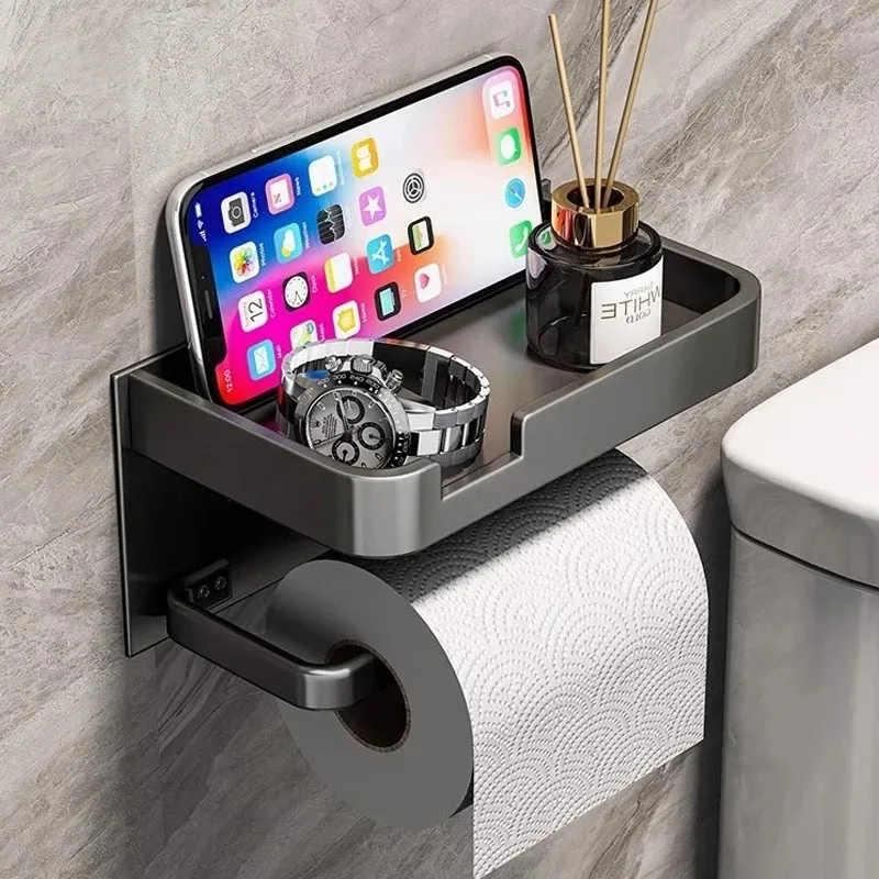 Toilet-Paper-Box-In-The-Bathroom-Non-Punched-Tissue-Storage-Rack ...