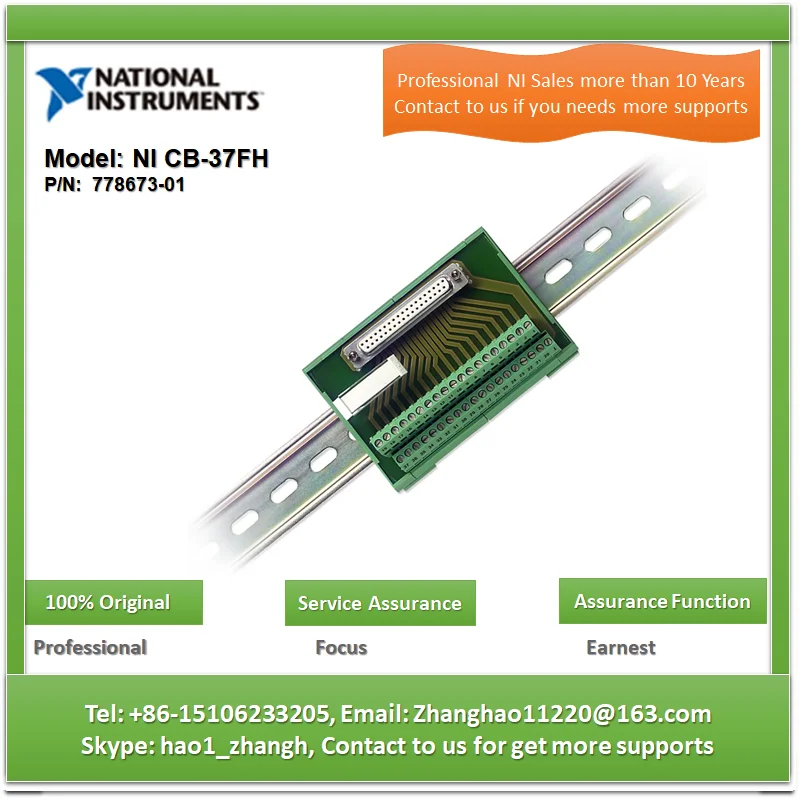 NI CB-37FH 778673-01 37PIN 60VDC ,30 Vrms