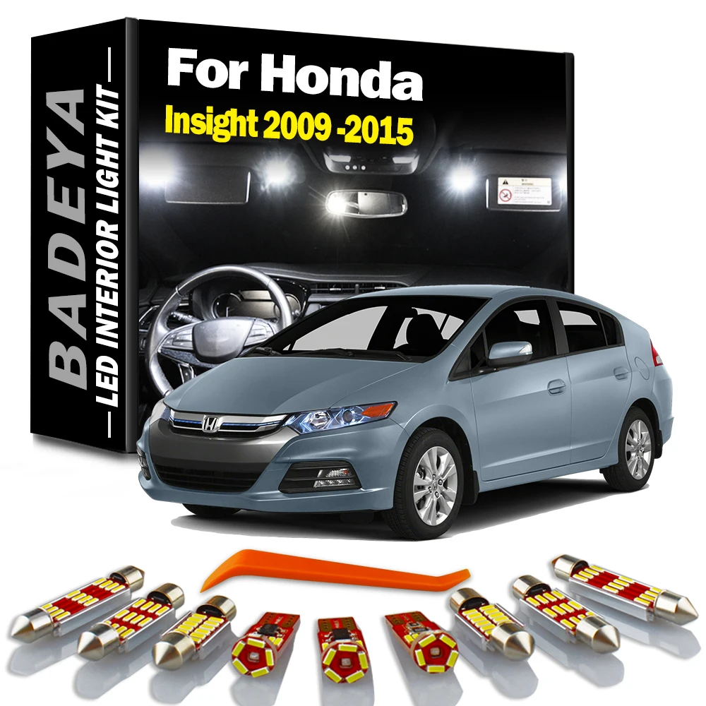 BADEYA 11Pcs LED Interior Dome Map Light Bulb Kit For Honda Insight ...