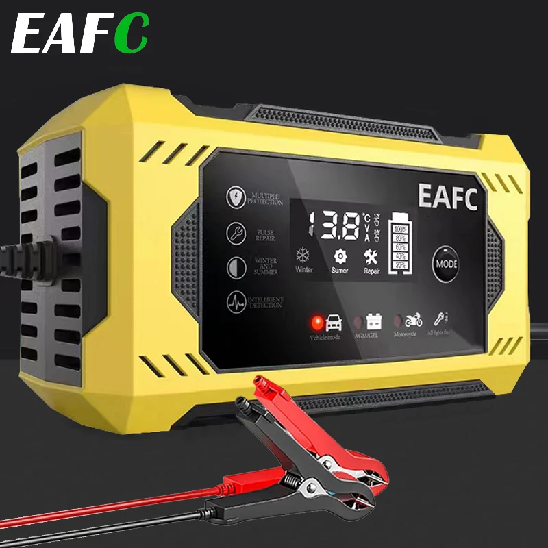 EAFC Car Smart Battery Charger 12V 6A Car and Motorcycle Battery ...
