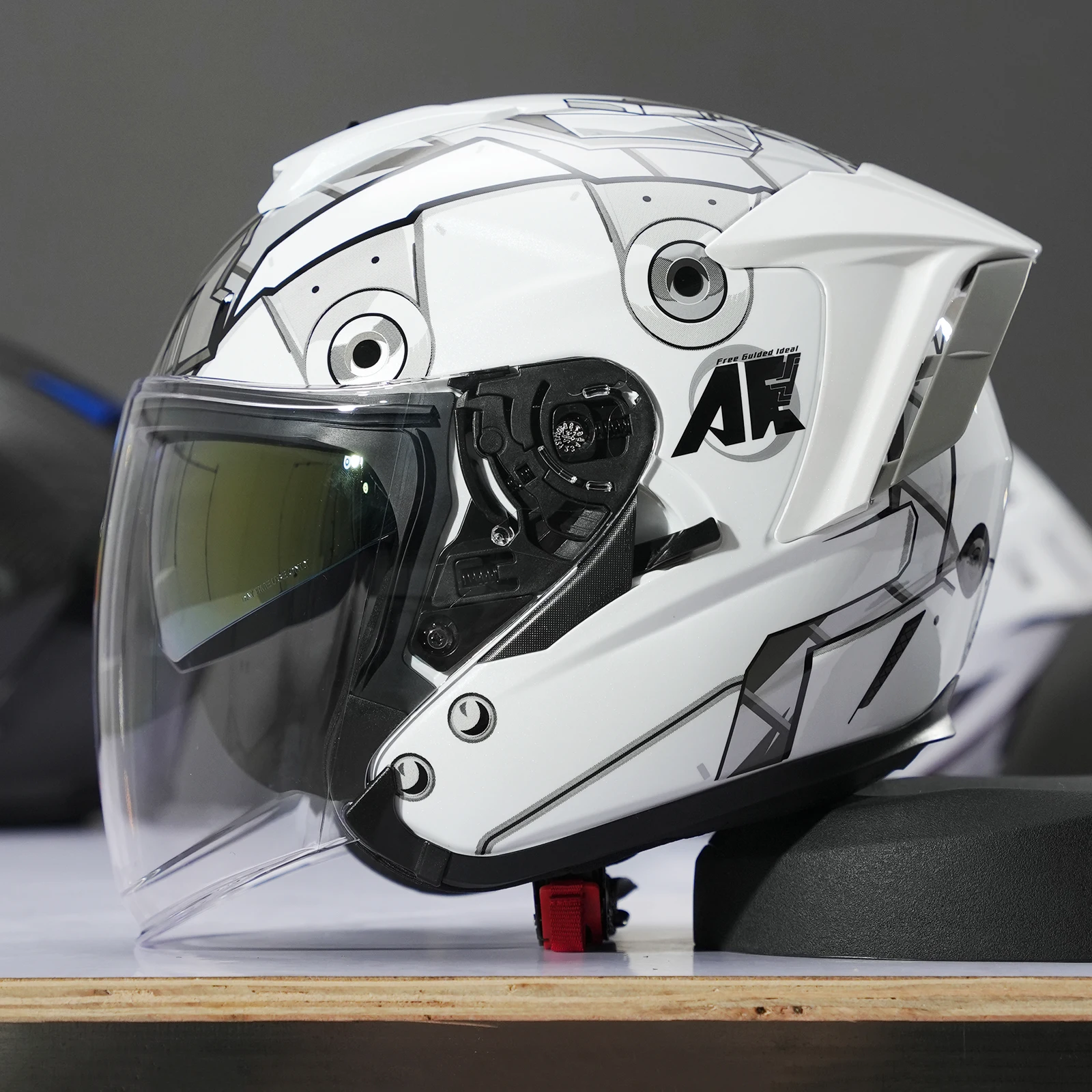 Casco abierto RSV 3/4 original, casco de motocicleta Capacete R05, casco de verano para moto ...