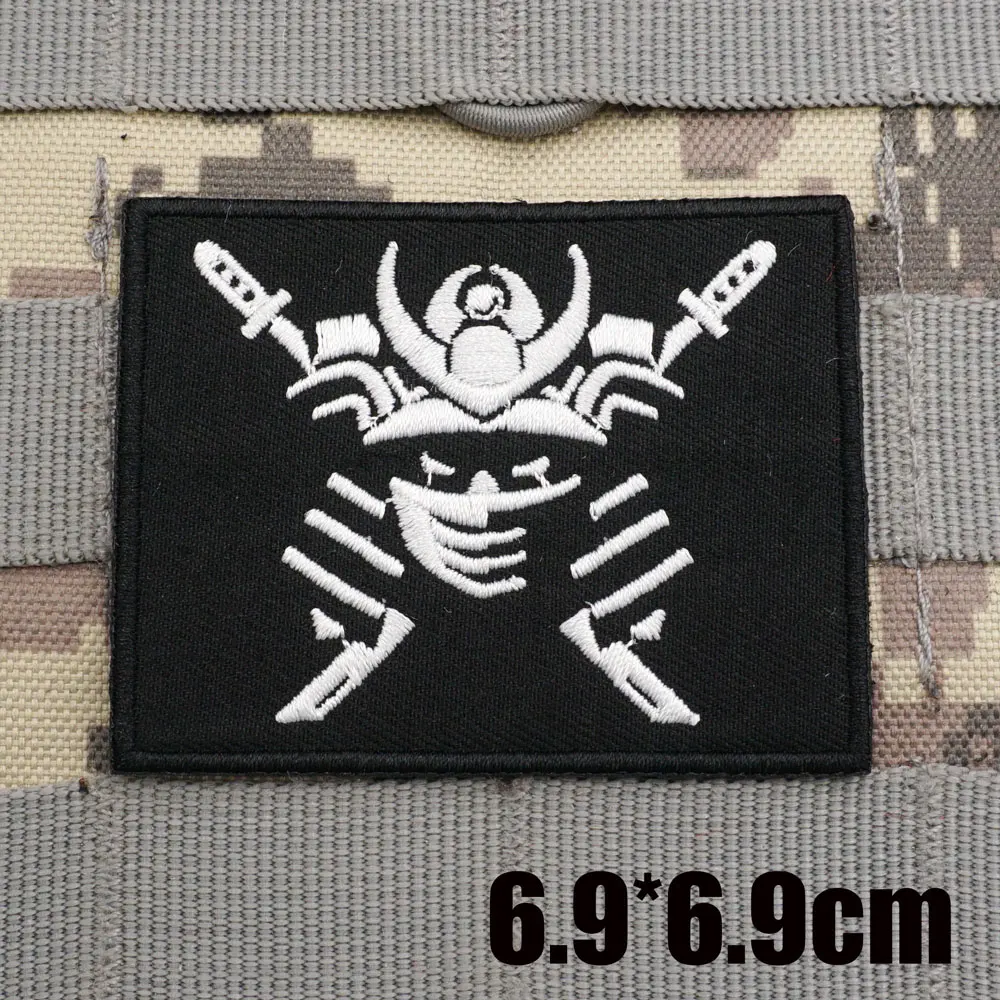 Japanese Ninja Military Tactical Embroidered Patches Armband Backpack ...