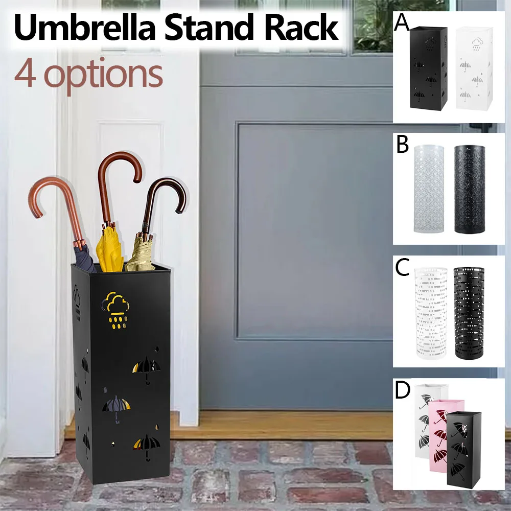 Umbrella-Stand-Rack-Metal-Umbrella-Organizer-Bin-Multipurpose-Free ...