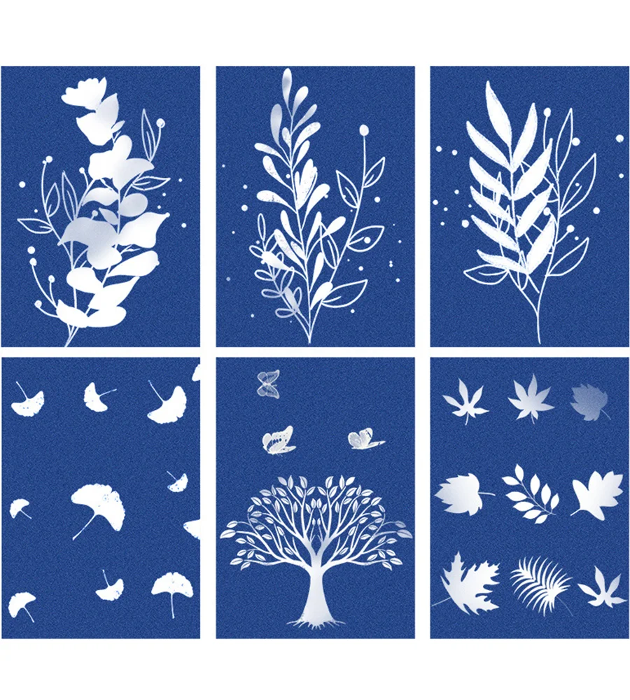 Sun Printing Kit Cyanotype Paper, Sun Print Paper Kit, 30 Sheets ...