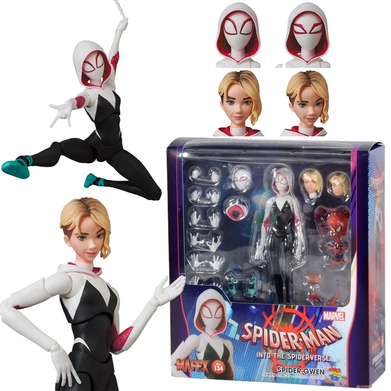 Mafex-Modelo de Ação Homem-Aranha, Universo Paralelo, Gwen Miles ...