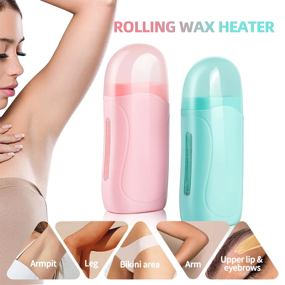 Electric Wax Heater Depilatory Heating Roller Roll on Wax Warmer Hair Removal Waxing Machine ...