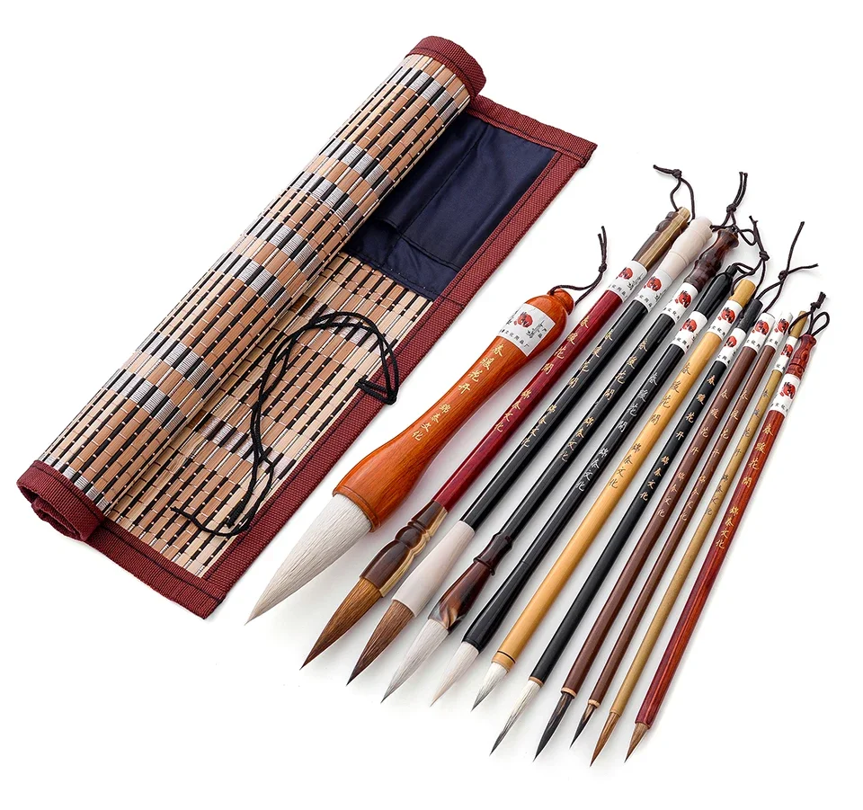 Chinese Calligraphy Brush Set Kanji Japanese Sumi Painting Drawing ...