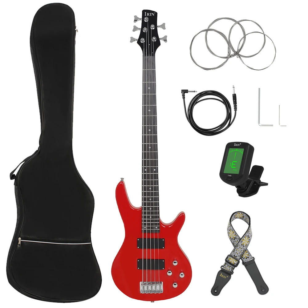 IRIN-5-Strings-Bass-Guitar-24-Frets-Maple-Body-Neck-Electric-Bass ...