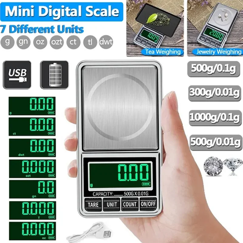 Digital-Jewelry-Scale-USB-Rechargeable-Portable-Mini-Electronic-Scale ...