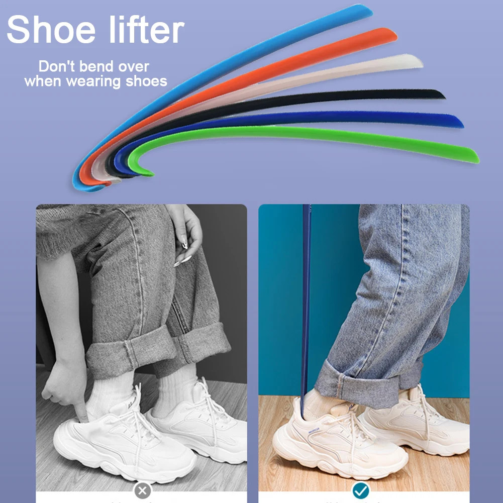 Wood Shoe Horn NewBaby Plastic Extra Long Shoehorn Lazy Shoe Helper ...