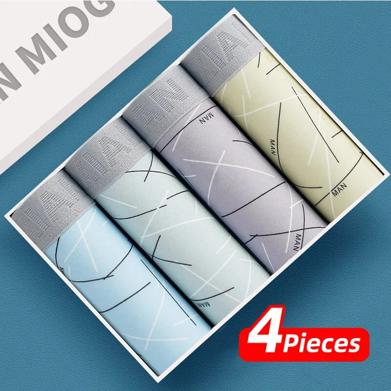 4-Pieces-Men-Boxers-Sports-Underwear-Underpants-Shorts-2XL-3XL-4XL ...