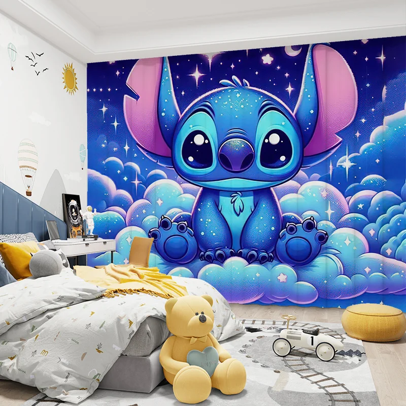 Stitch-Curtain-Home-Decor-1pc-Bedroom-Curtains-For-Living-Room-Balcony ...