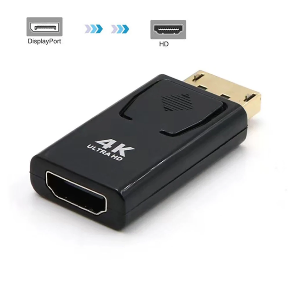 DP-To-HDTV-4K-Connector-DisplayPort-DP-Male-to-HDMI-compatible-Female ...